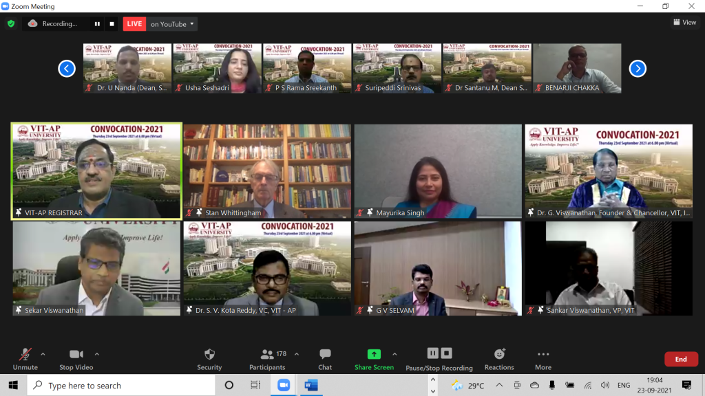 Money is not everything: Nobel Laureate at VIT-AP University ...