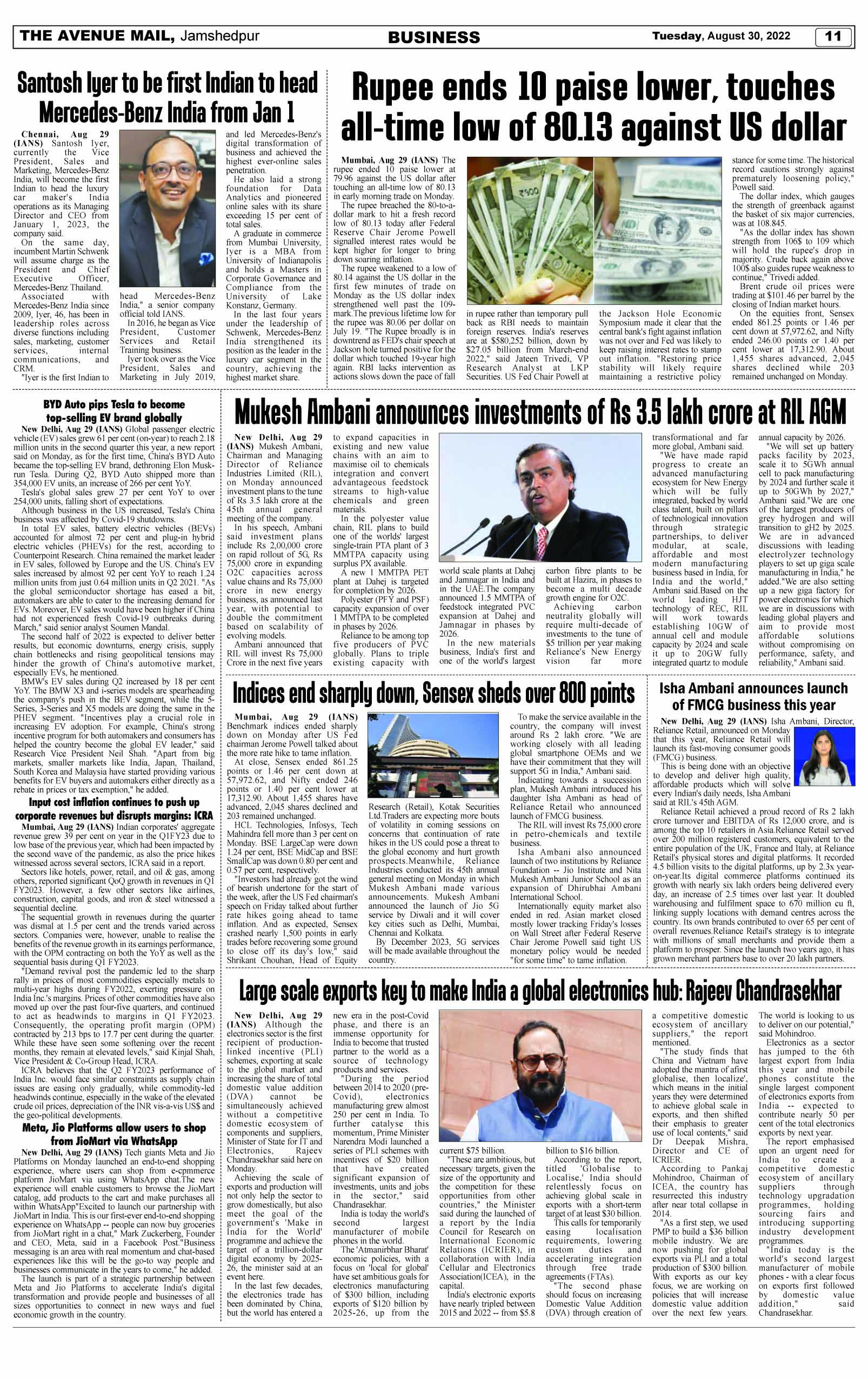 30.08.2022 | The Avenue Mail