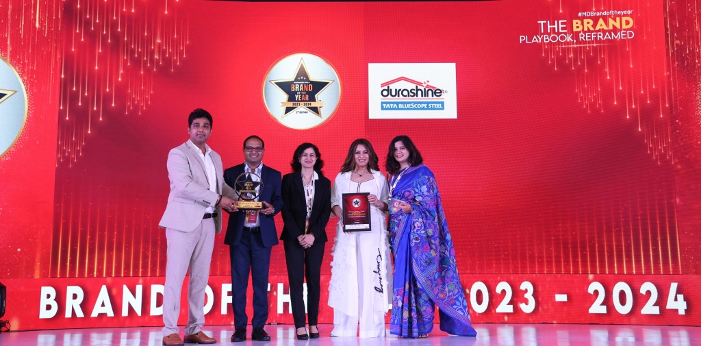 Durashine by Tata BlueScope Steel awarded ‘Brand of the Year 2023 ...