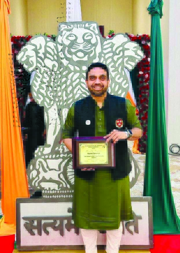 Jamshedpur's Kunal Sharangi honored with International Youth Icon Award ...