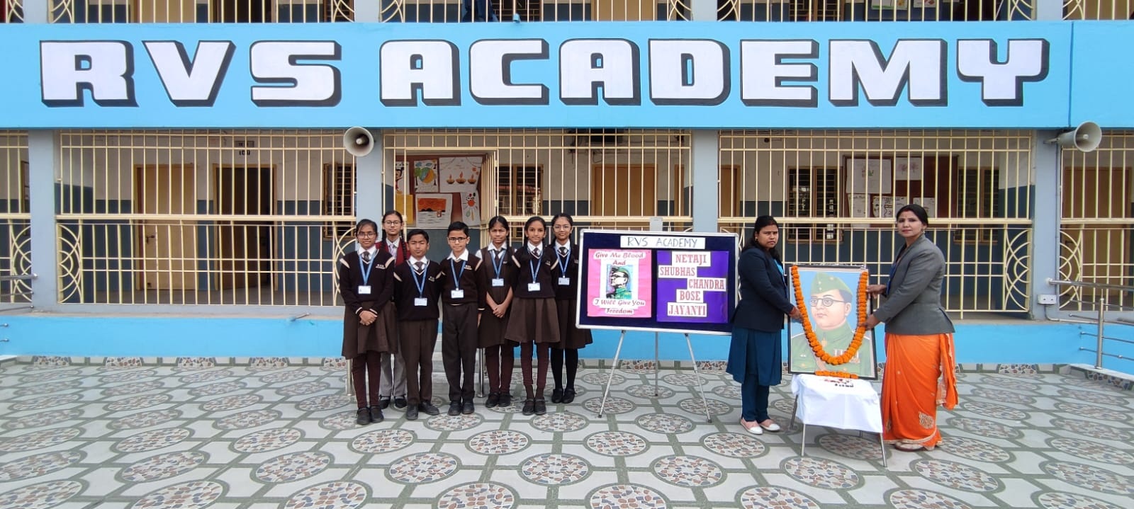 RVS Academy celebrates Netaji’s 127th birth anniversary | The Avenue Mail