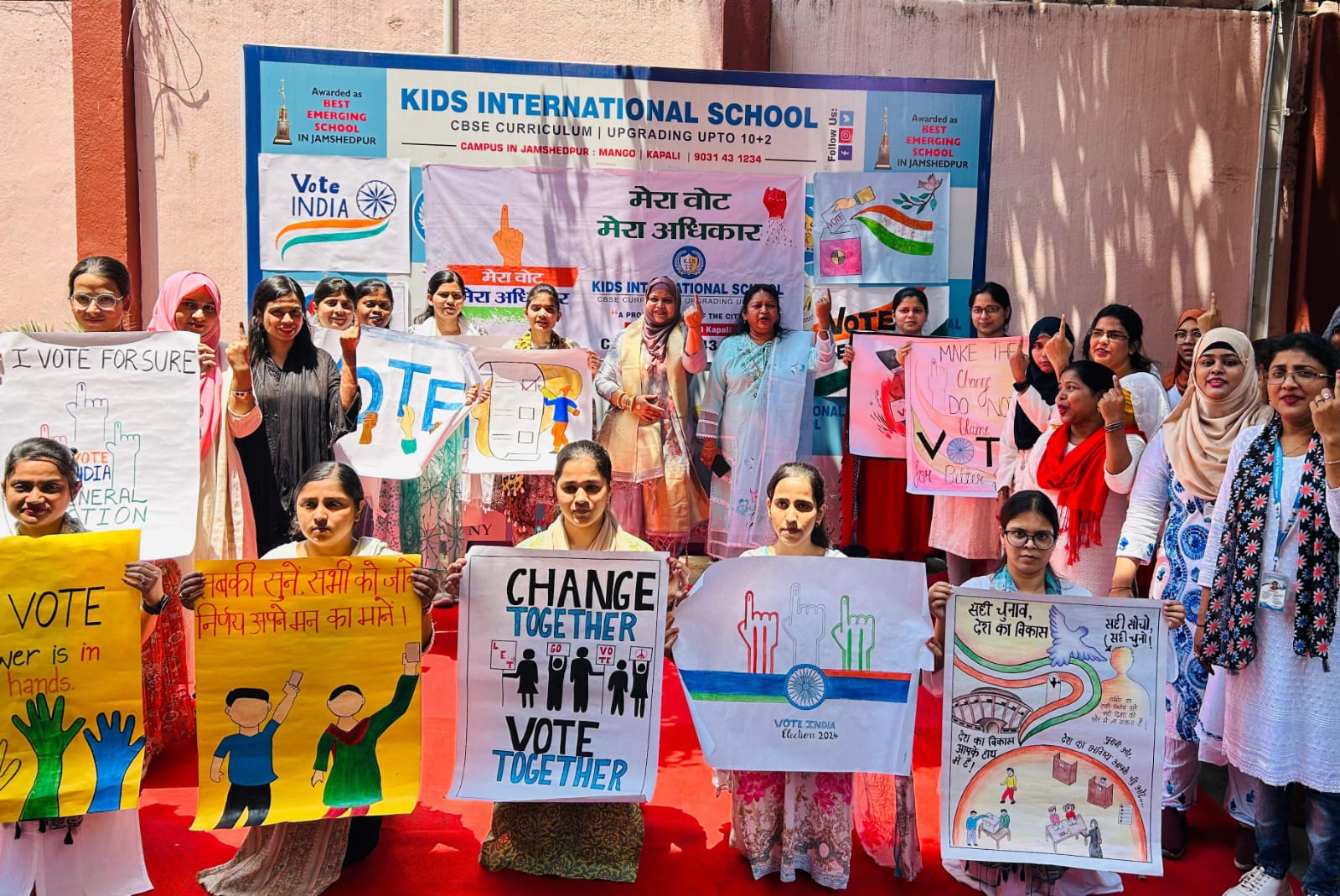 Voting awareness in Kids International School Jamshedpur | The Avenue Mail