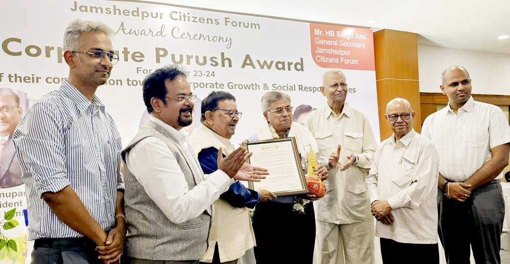 Jamshedpur Citizens Forum honours Tata Steel's Ashish Anupam and ASL ...