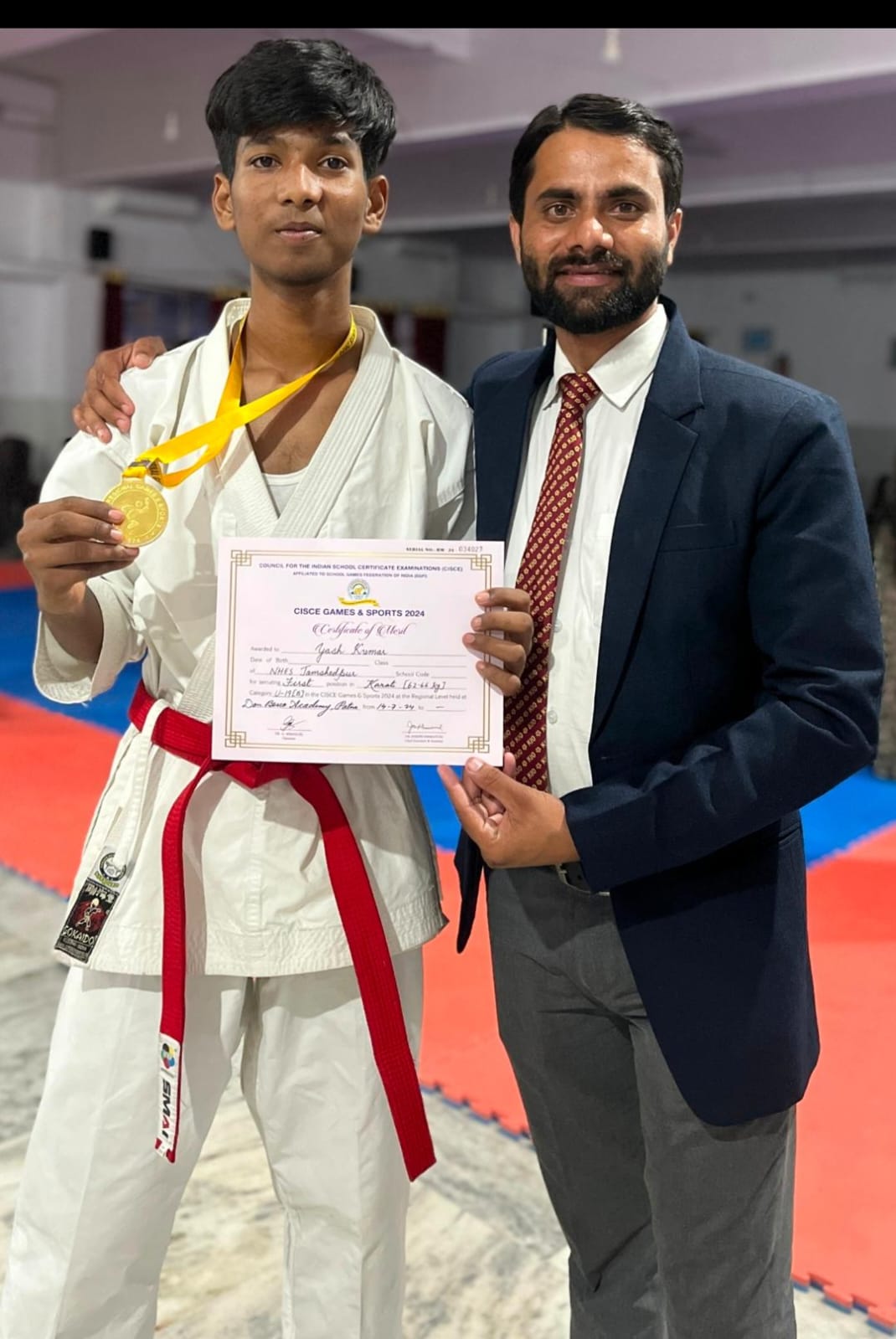 NHES boy Yash Kumar to represent Jamshedpur in Karate at 68th National ...