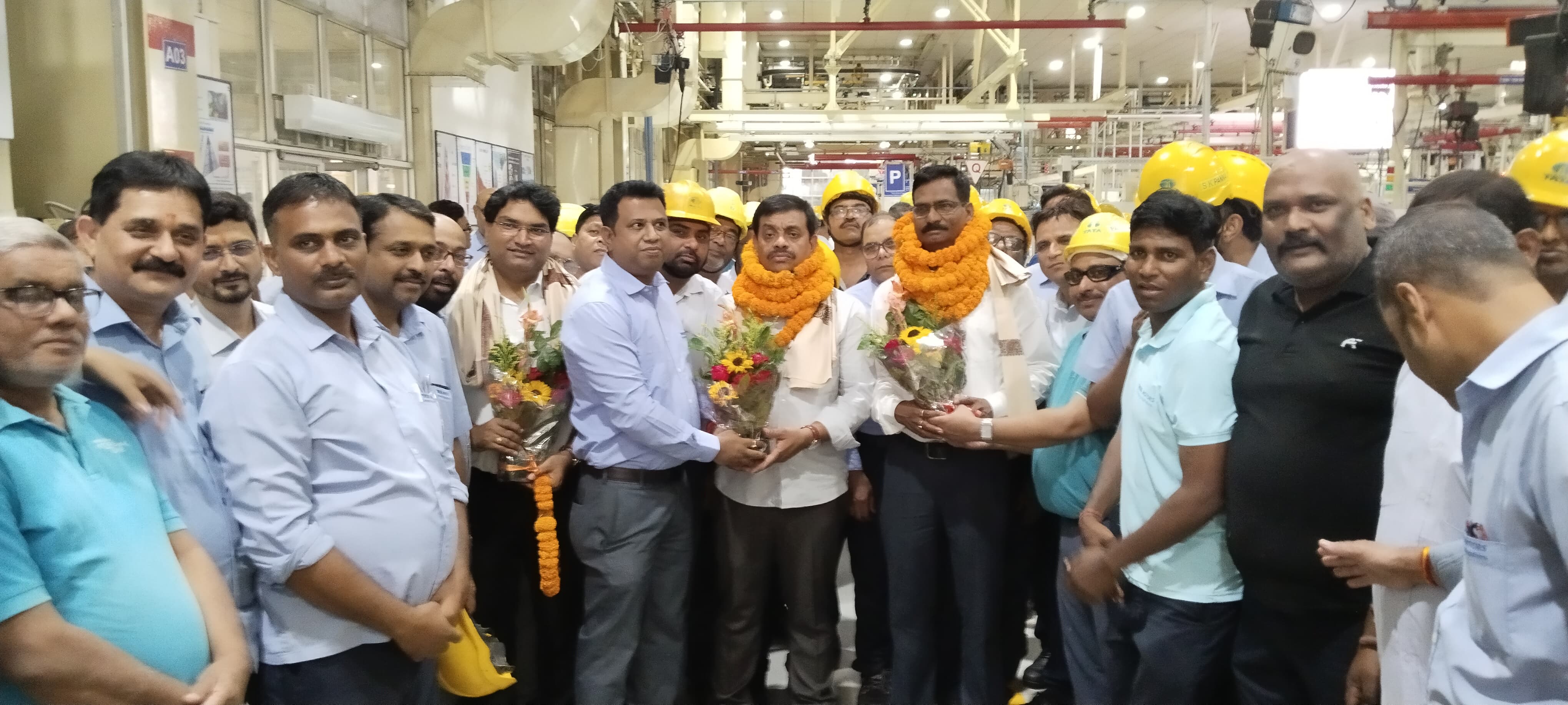 Warm welcome for newly appointed Tata Motors Workers Union President ...