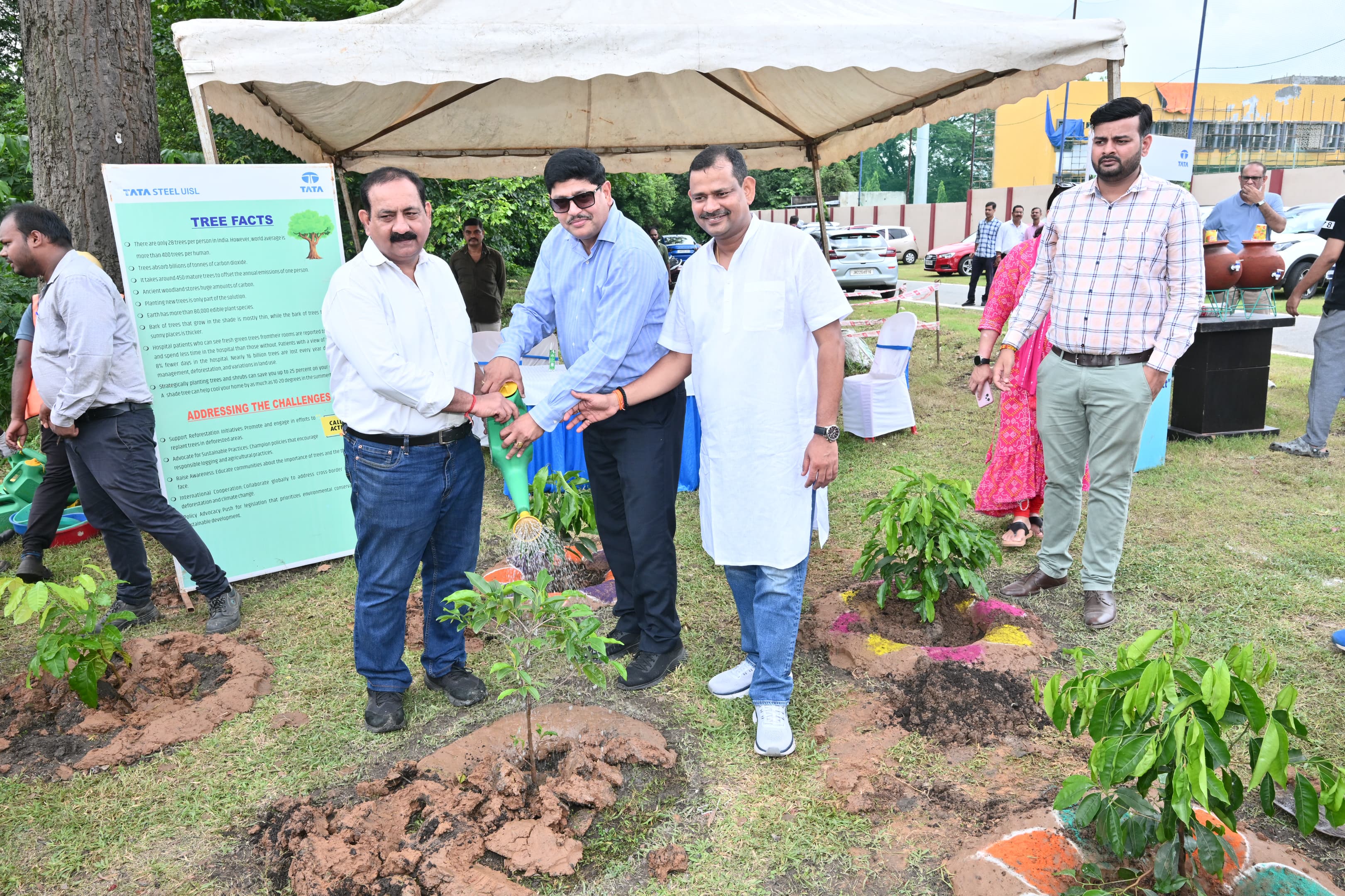 Tata Steel Jamshedpur celebrates Van Mahotsav with tree plantation ...