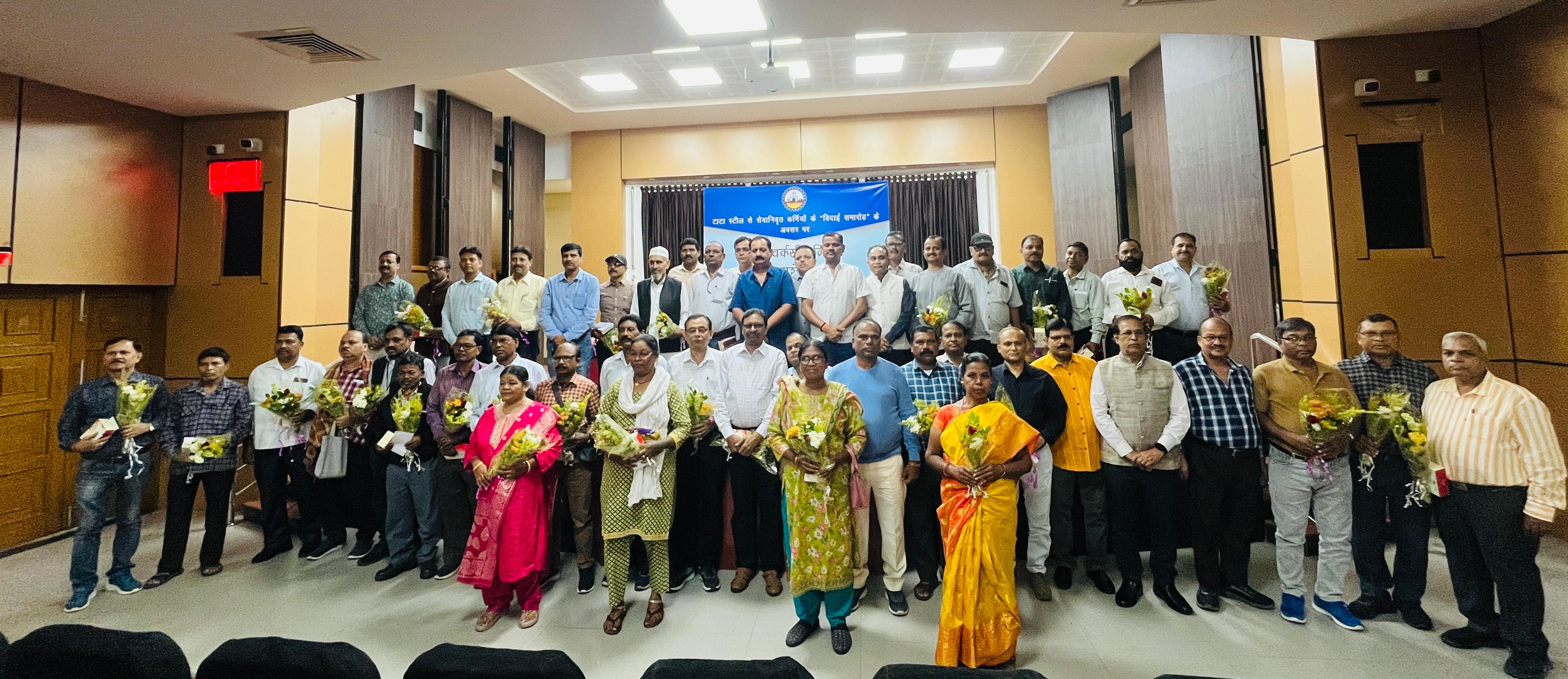 Tata Steel retirees felicitated by Tata Workers’ Union | The Avenue Mail